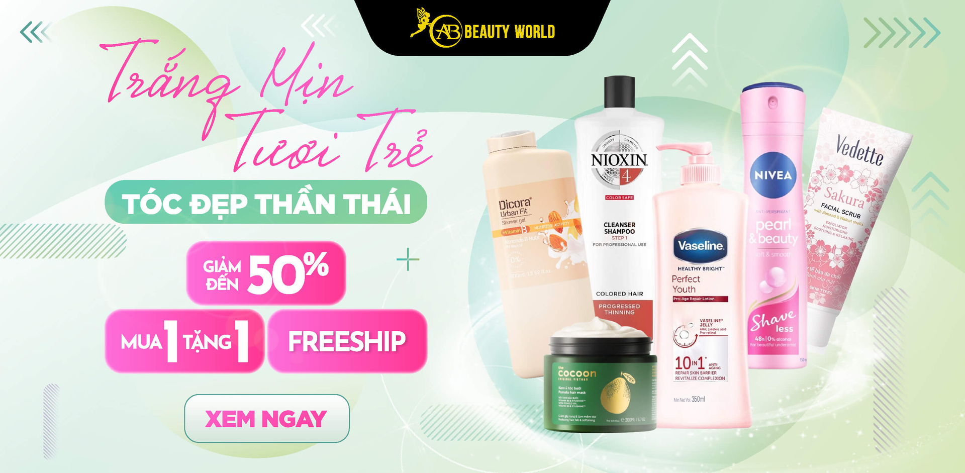 AB BEAUTY WORLD - Chuỗi siêu thị mỹ phẩm gia đình